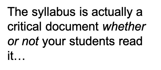 The Many Lives of a Syllabus: Making Yours Work | After Class